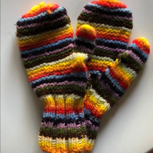 Accessories | Rainbow Wool Mittens | Poshmark